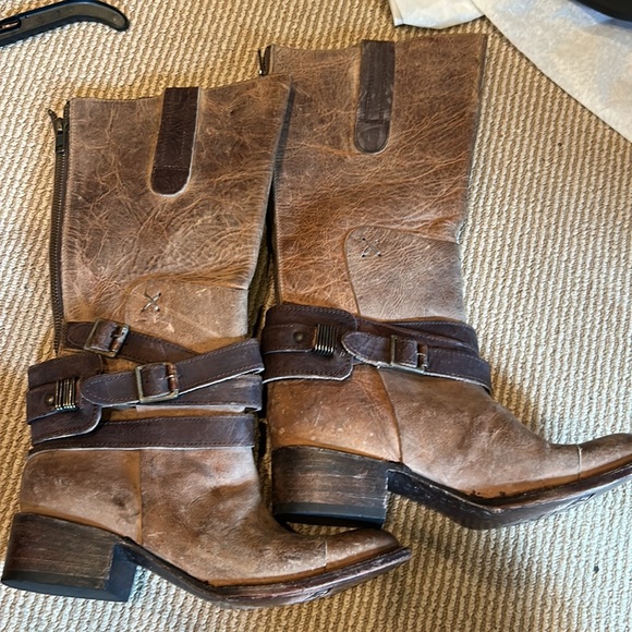 Freebird by Steven | Shoes | New Freebird By Steven Dakota Distressed Leather Brown Boots Size 7 ...